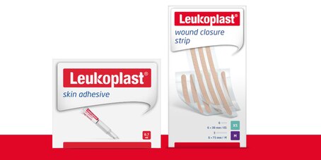 Atraumatischer Wundverschluss | Wundnahtstreifen & Hautkleber | Leukoplast