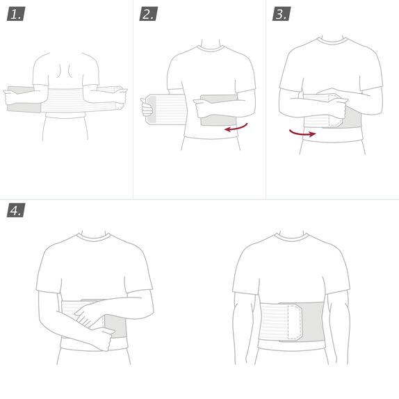 Professional Line Abdominal Binder Comfort, Soft Pad | Actimove