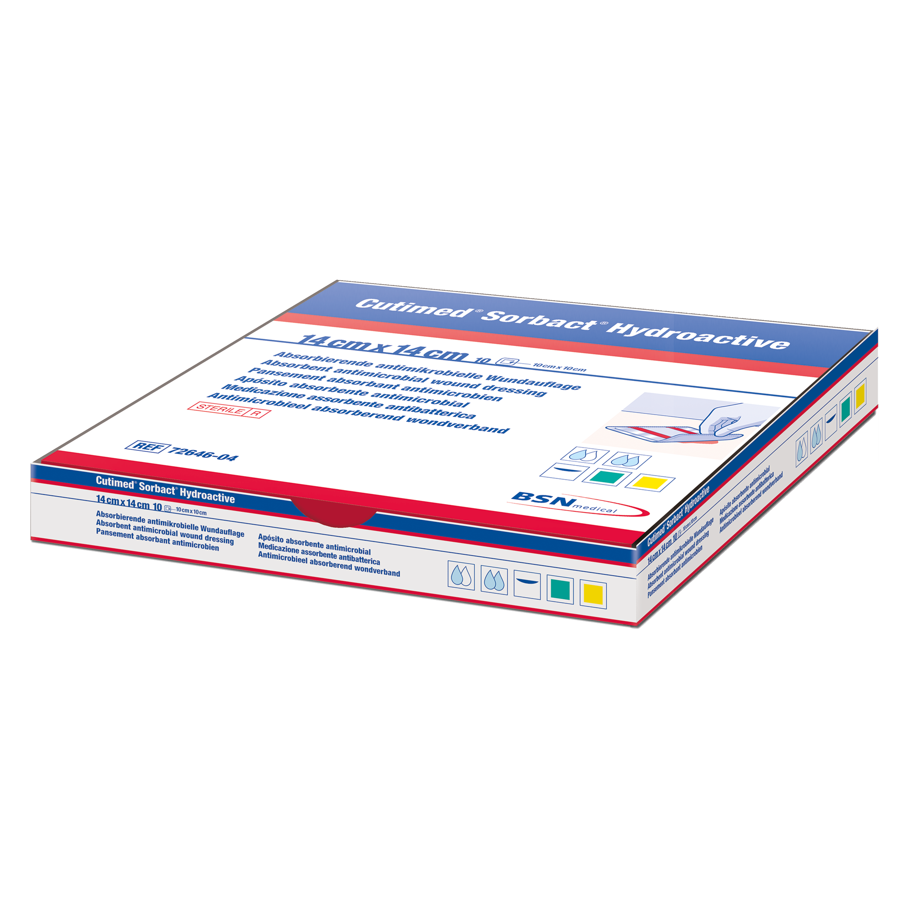 Cutimed Sorbact Hydroactive—bacteria and fungi binding dressing