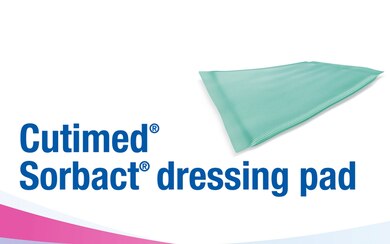Cutimed®Sorbact®Dressing Pad—hydrophobic bacteria binding dressing