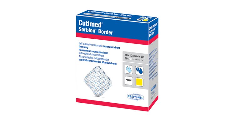Kostenloses Cutimed Sorbion Border Produktmuster anfordern